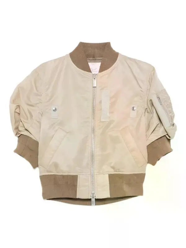 sacai Nylon Blouson Size 3 beige Sacai Grosgrain Nylon Twill