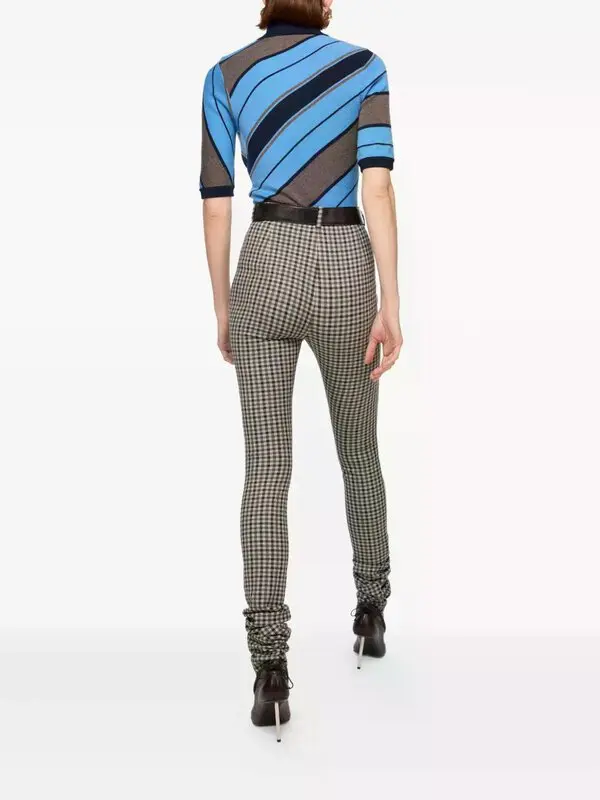 Acne Studios Diagonal-stripe Polo-neck Top
