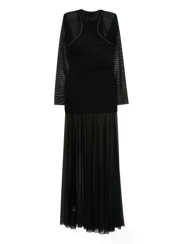 Federico Cina Layered Maxi Dress - Black | Editorialist