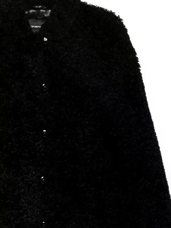 Emporio Armani Single-breasted Teddy Coat