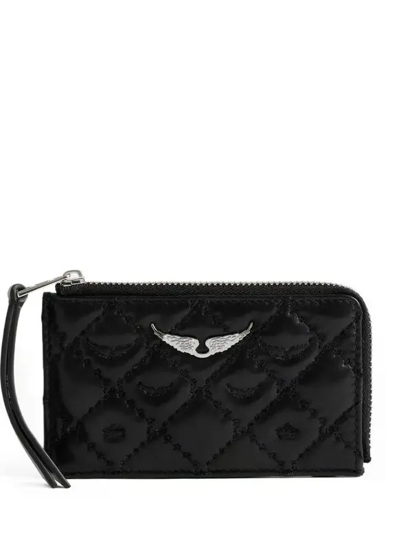 Zadig&Voltaire Quilted Logo-plaque Cardholder - Black