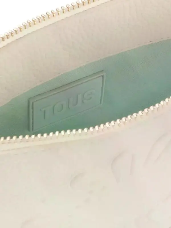 TOUS Embossed Half-moon Crossbody Bag