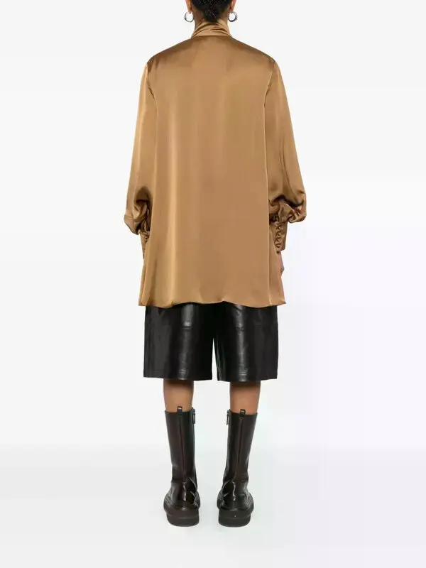 Sacai High-neck Ruffled Shirt