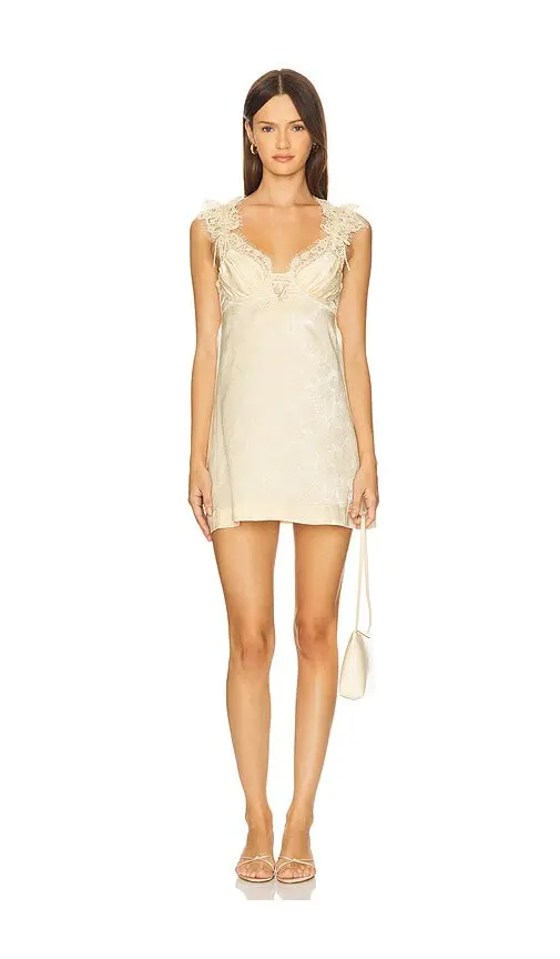 For Love & Lemons Victoria Slip Dress - Cream