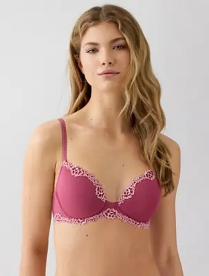 Wacoal Future Foundation With Lace T-shirt Bra - Dry Rose