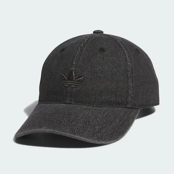 Adidas Denim Strapback Cap - Black / Black