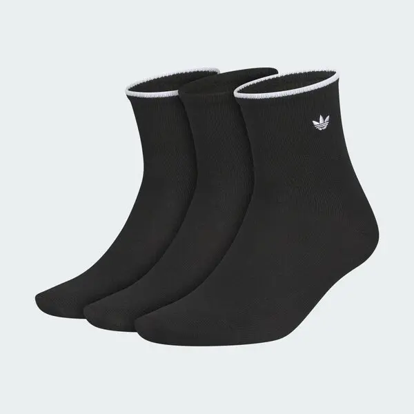 Adidas Originals Luna 3-pack High Quarter Socks - Black