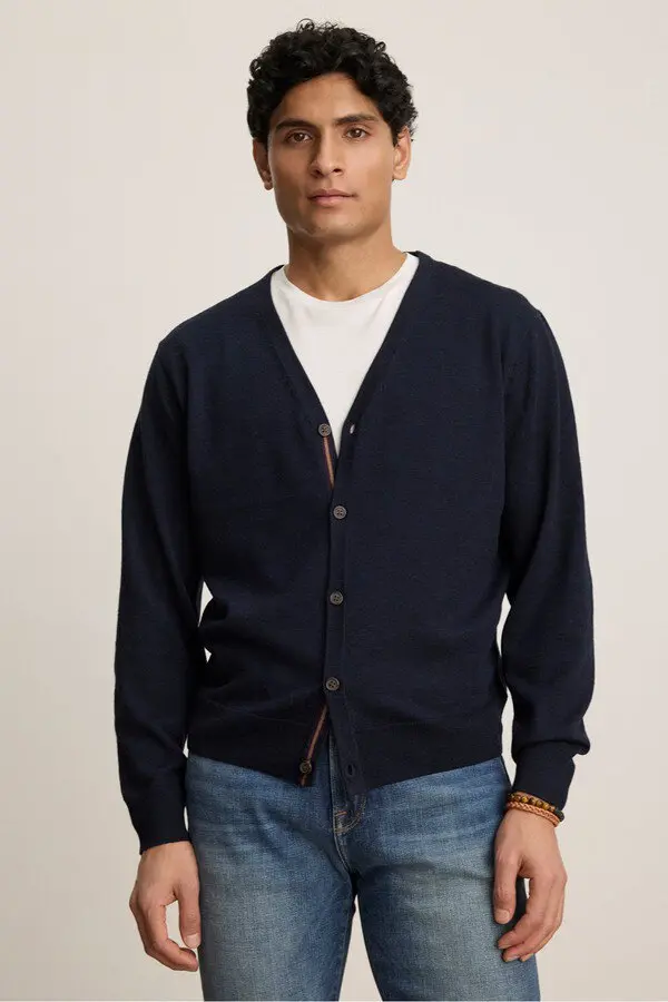 Velvet By Graham & Spencer Silvio Cardigan - Navy