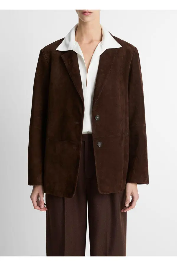 Vince Suede Blazer - Brown