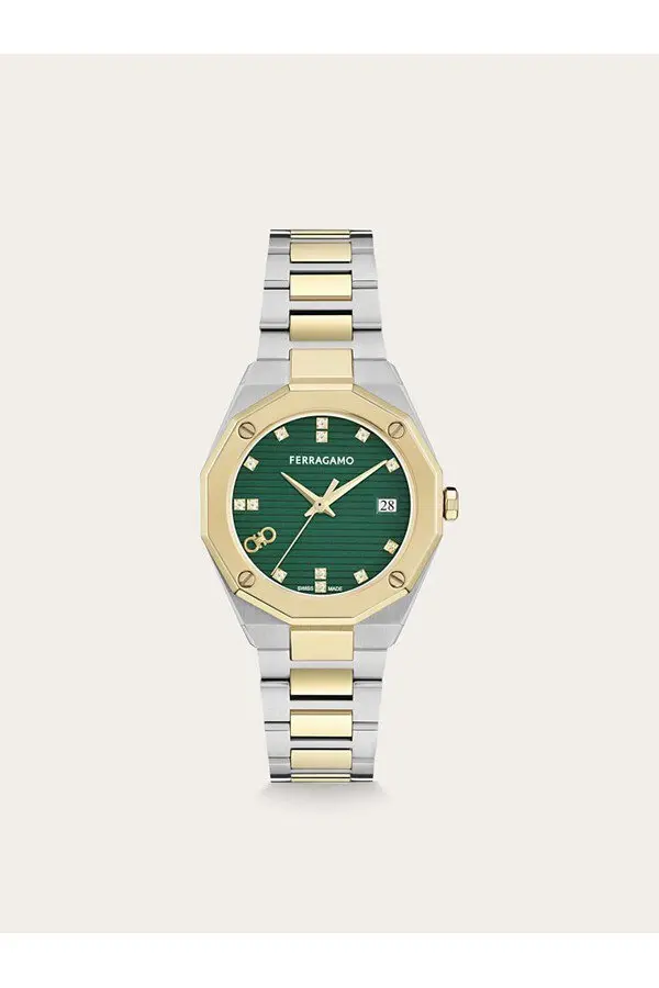 FERRAGAMO 34mm Bracelet Watch - Green