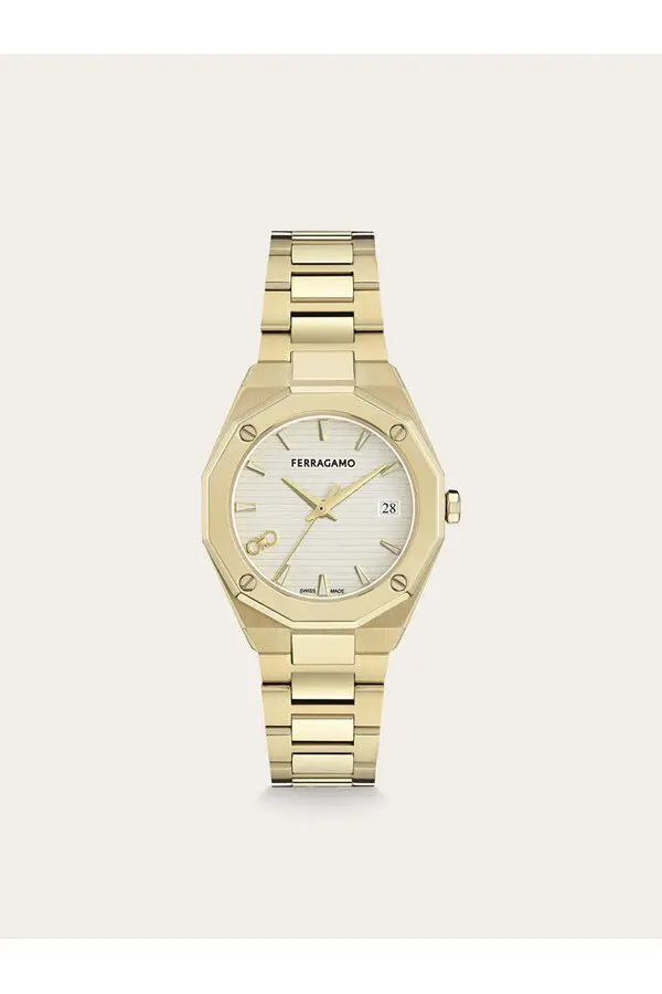 FERRAGAMO 34mm Bracelet Watch - White