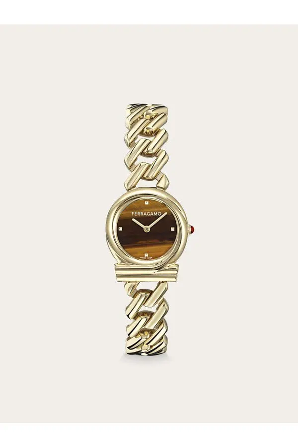 FERRAGAMO Gancini Twisted Watch - Gold