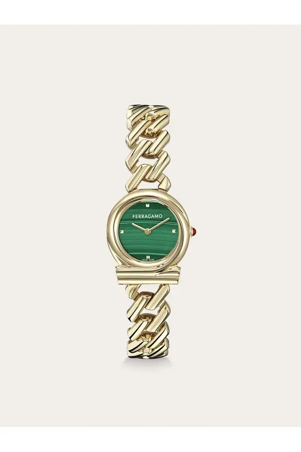 FERRAGAMO Gancini Twisted Watch - Gold