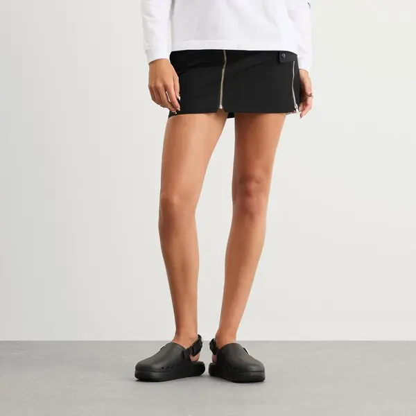 Toga Mini Skirt With Zippered Sides