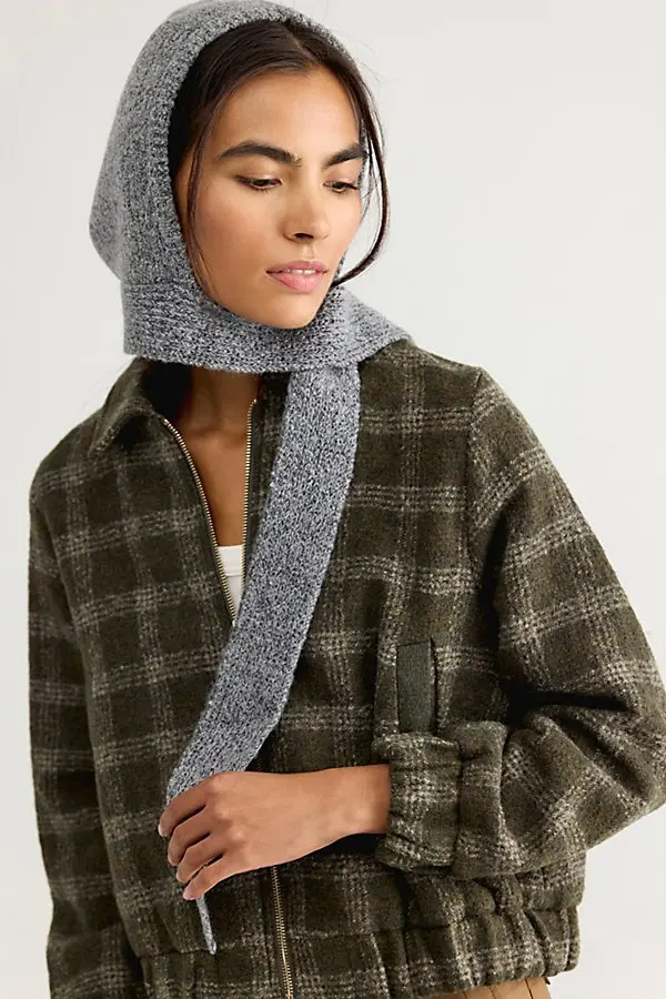 Free People Ribbed Bonnet - Grey