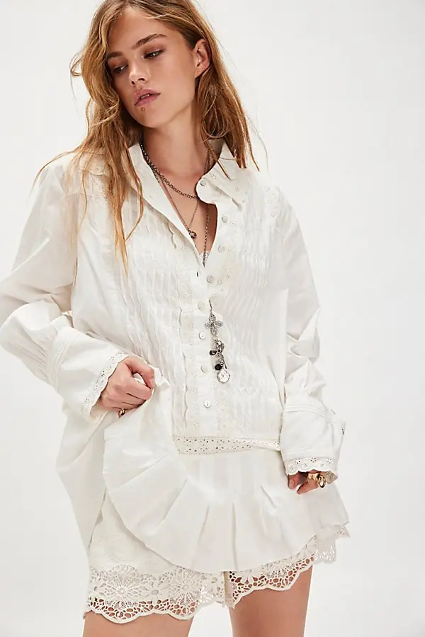 Free People Harriet Pintuck Tunic