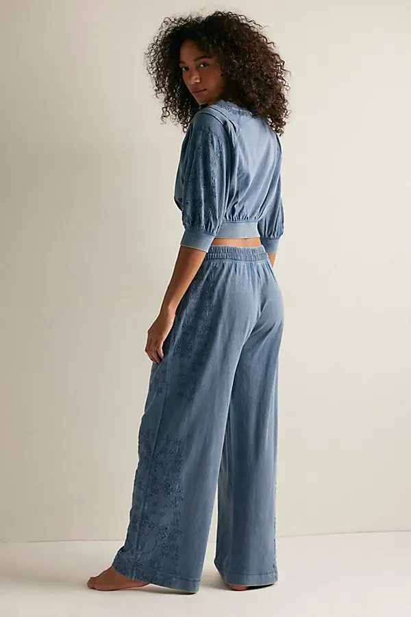 Free People Feeling Special Lounge Pants - Vintage Indigo