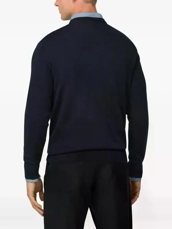 Boggi Milano Crew-neck Jumper - Blue