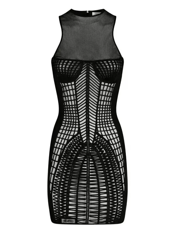 Attico Mesh Mini Dress