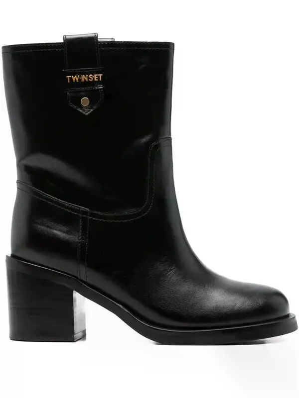TWINSET 70mm Block-heel Ankle Boots
