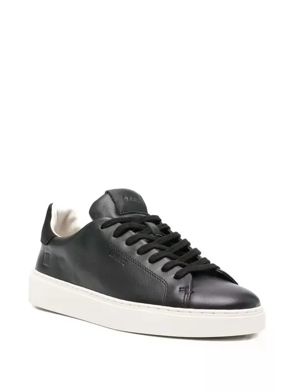 D.a.t.e. Levante Leather Lace-up Sneakers - Black