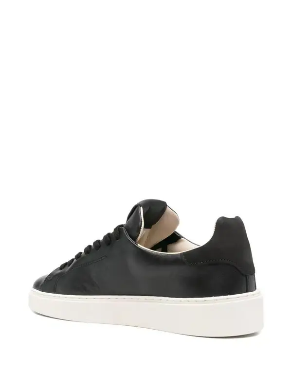 D.a.t.e. Levante Leather Lace-up Sneakers - Black