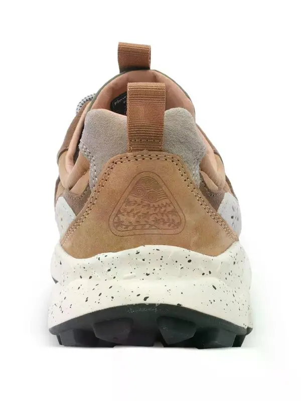 FLOWER MOUNTAIN Yamano 3 Leather Suede Sneakers - Grey