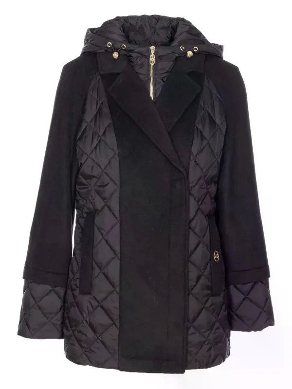 Liu Jo Quilted Wool-blend Coat