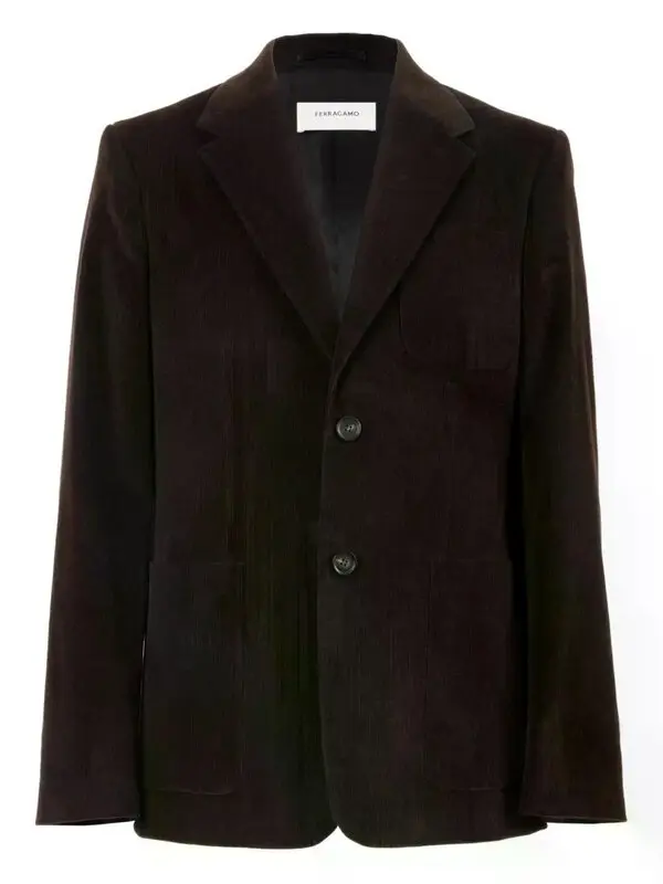 FERRAGAMO Corduroy Patch-pocket Blazer