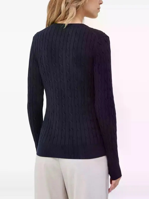Gant Cable-knit V-neck Sweater