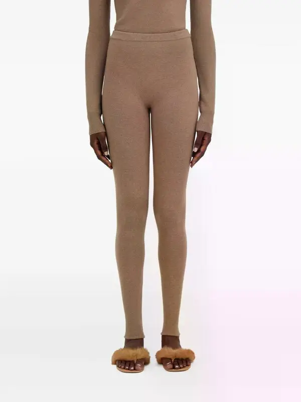 FERRAGAMO Elasticated-waistband Virgin-wool Leggings