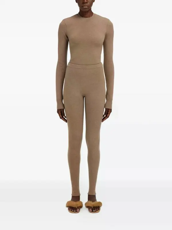 FERRAGAMO Elasticated-waistband Virgin-wool Leggings