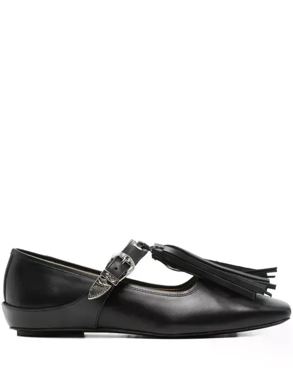 Toga Buckle-fastening Ballet Flats With Tassels