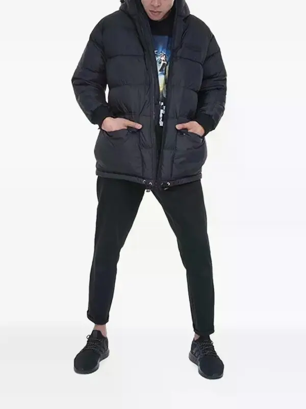 Iceberg Logo-embroidered Hooded Padded Jacket
