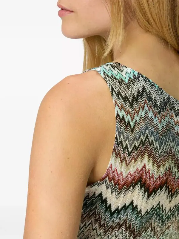 Missoni Zigzag-pattern Sleeveless Top