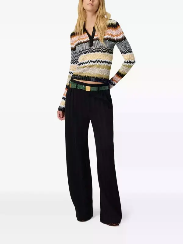 Missoni Chevron-pattern Polo Neck Top