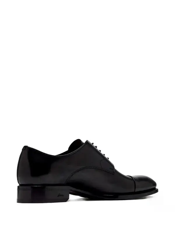 Brioni Leather Cap-toe Derby Shoes