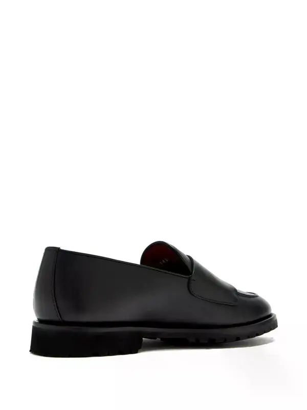 BARRETT Double-buckle Leather Monk Shoes