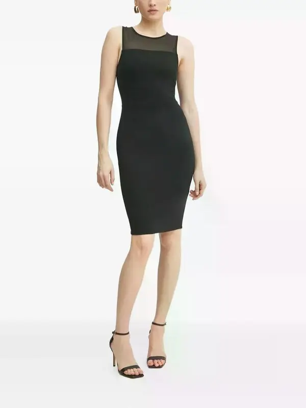 Armani Exchange Mesh-insert Mini Dress