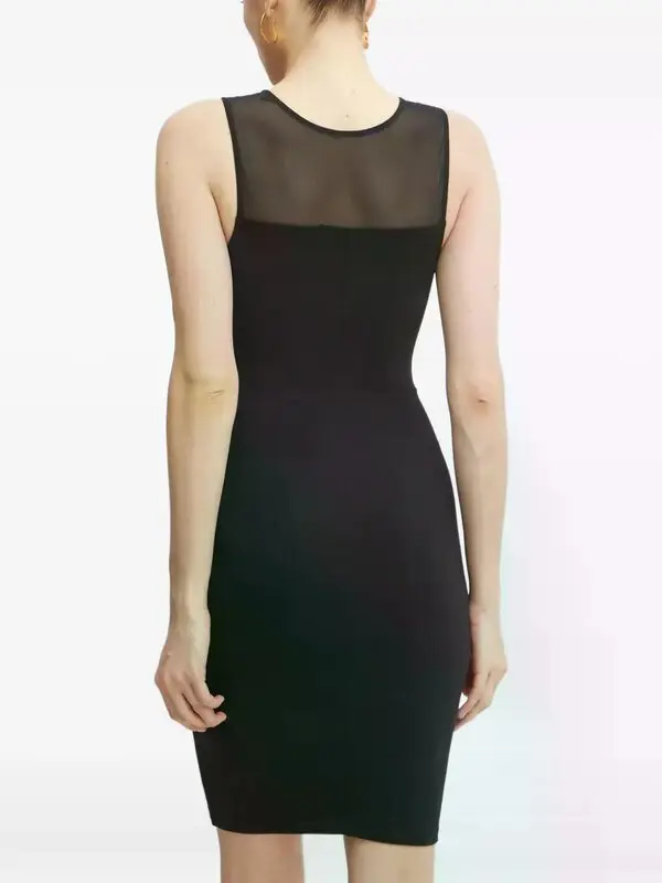 Armani Exchange Mesh-insert Mini Dress