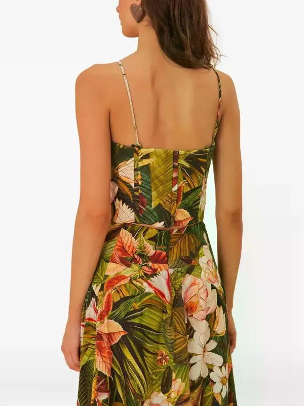 Farm Rio Botanical Forest-print Crop Top