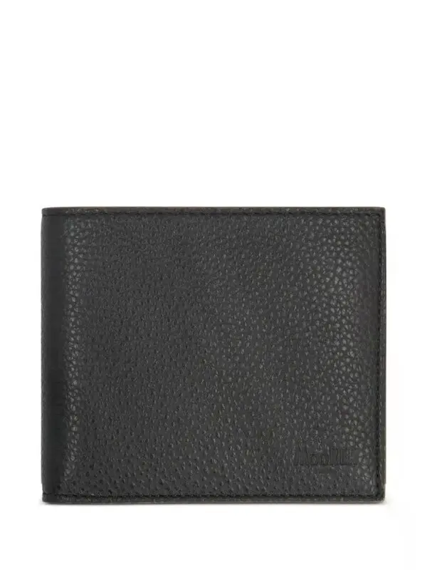 MOORER Grained-leather Wallet - Black