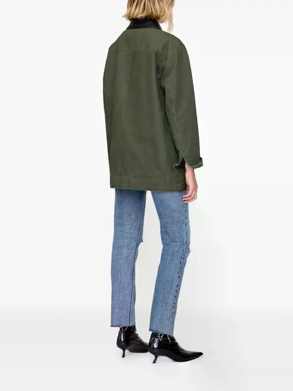 ANINE BING Sean Patch-pocket Military Jacket - Green