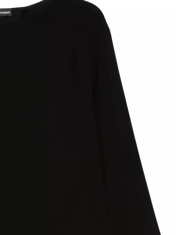 Emporio Armani Three-quarter-sleeve Cropped Top