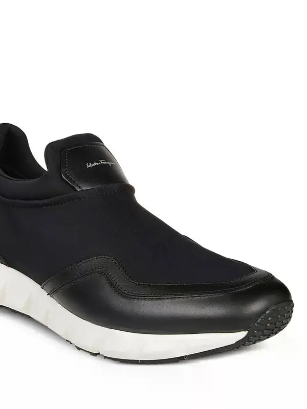 FERRAGAMO Leather Slip-on Sneakers
