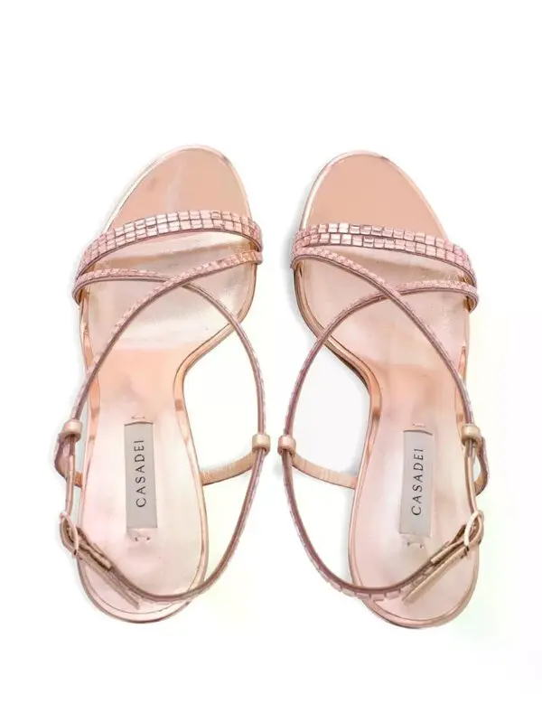 Casadei Embellished Criss-cross Sandals