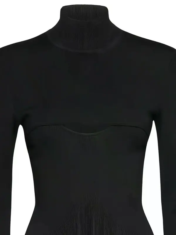FERRAGAMO Ribbed Mock-neck Top