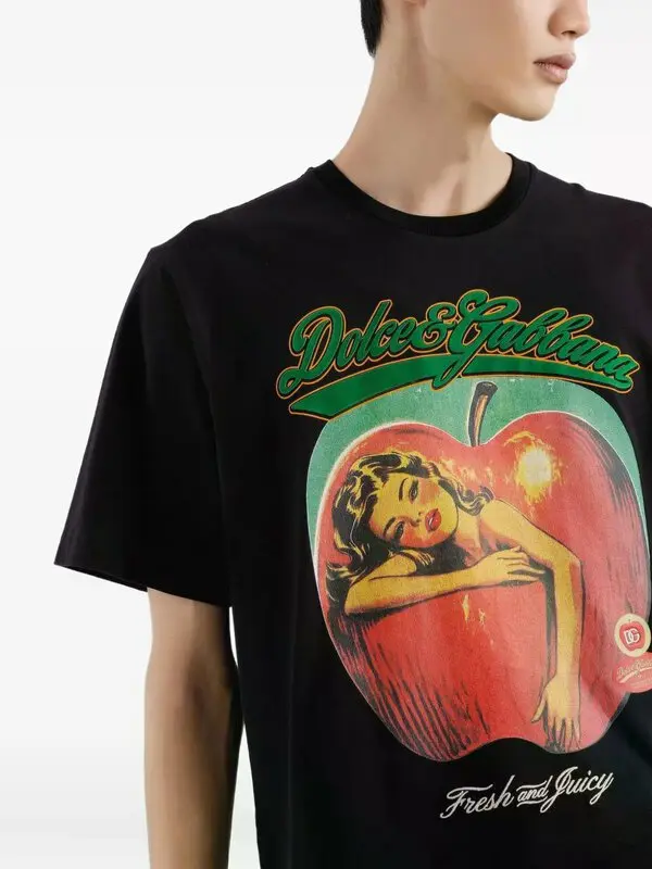 Dolce & Gabbana Apple Print T-shirt