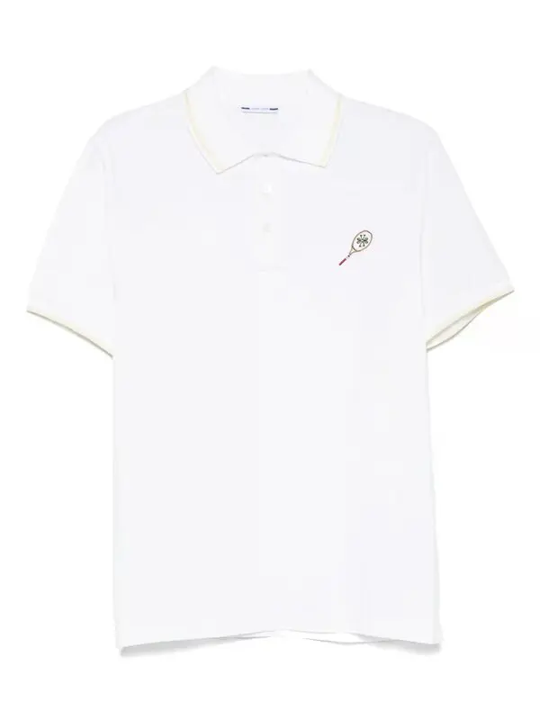 JACOB COHЁN Tennis-embroidered Polo Shirt