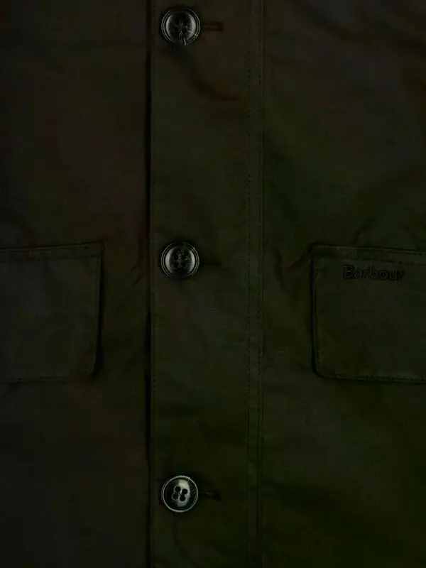 Barbour Cotton Buttoned Coat - Brown